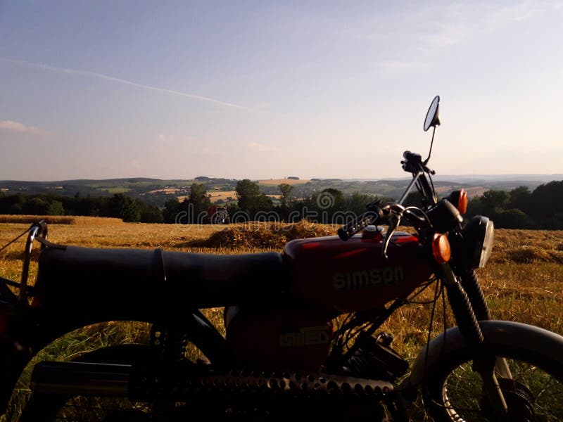 Simson S51 Enduro editorial stock image. Image of evening - 97279224