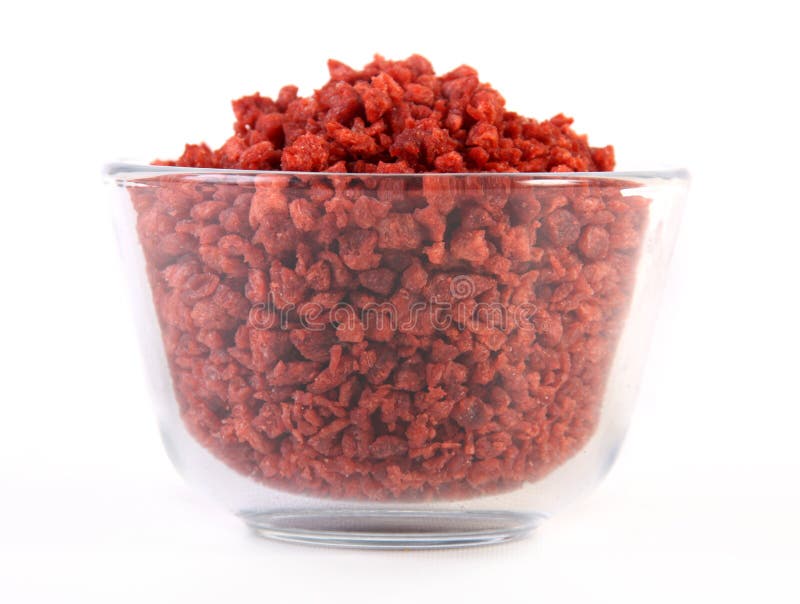 Bacon Bits Spilled from a Jar Stock Image - Image of macro, spilled ...