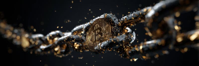 Fake Crypto Exchange Login Displayed Over a Blockchain Background with ...