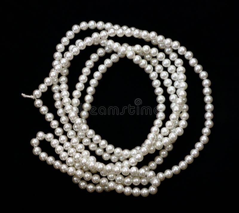 Simulated pearls stock image. Image of decorative, reflective - 8762631