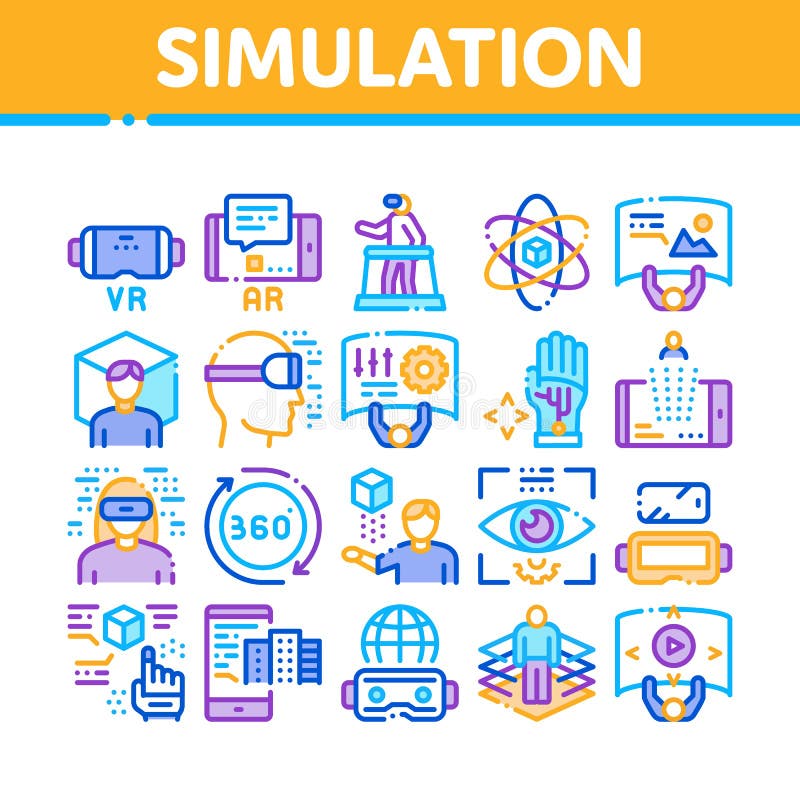 Simulation Pictograms Stock Illustrations – 116 Simulation Pictograms ...