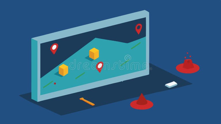 Simulation of Events a Visualization of a Timeline on a Screen Showing ...