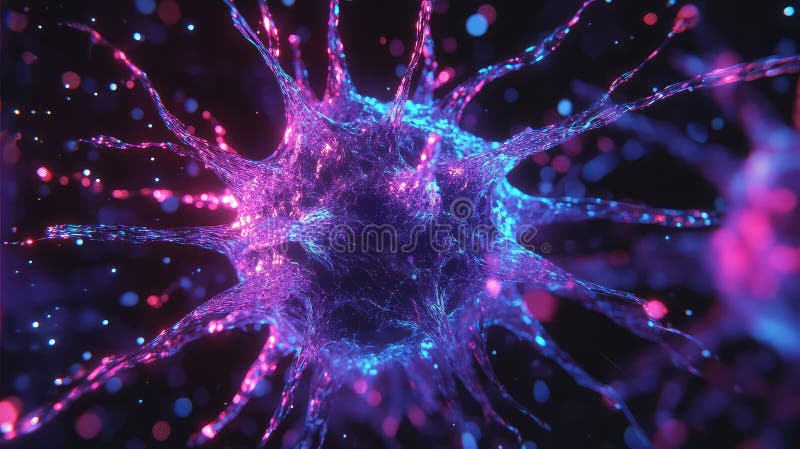 Simulation Low Poly Holographic Projection of Virus Mutation Stock ...