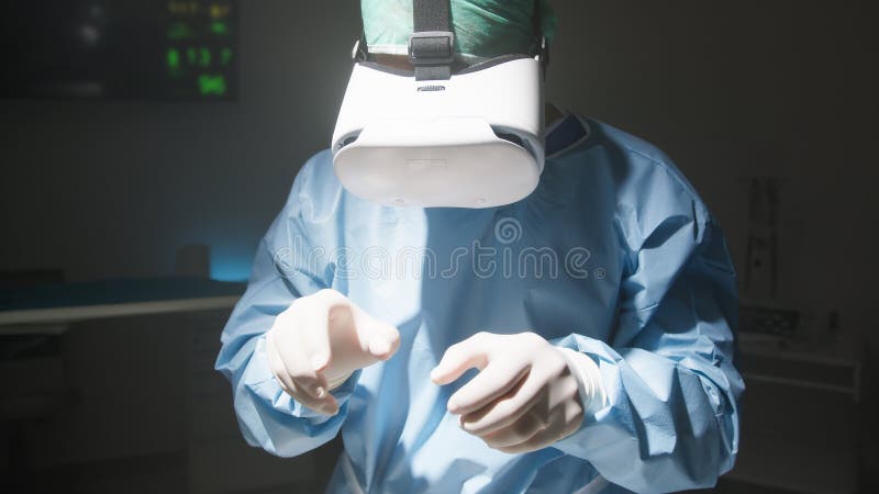 Simulation of a Medical Intervention with Augmented Reality Stock Photo ...