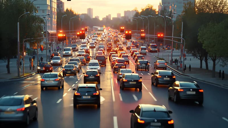 Smart Traffic Management System with Automated Control Stock Video ...