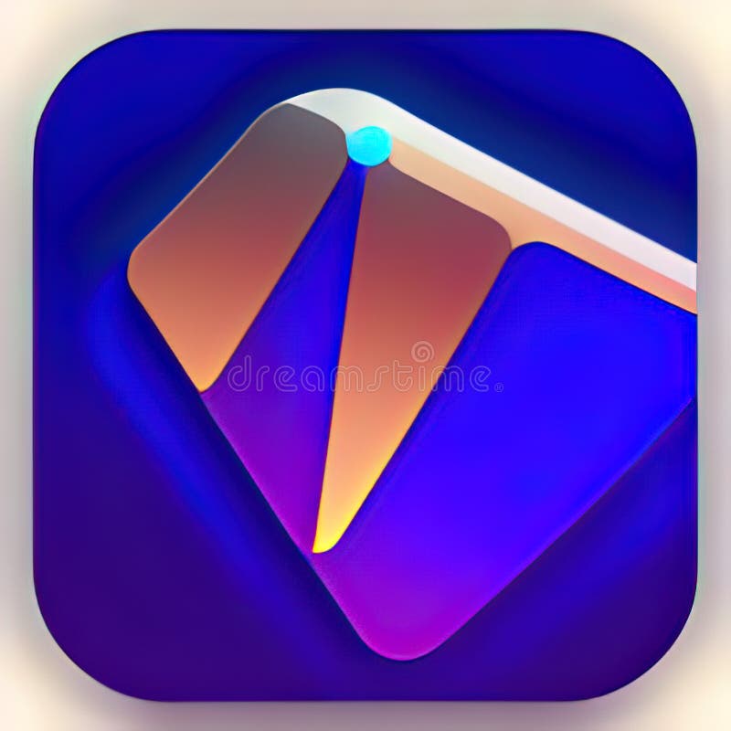 Simulation Software App Icon. Generative AI. Stock Photo - Image of ...
