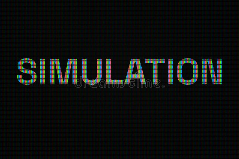 Simulation Text Title Pixel Background on a Technical Theme Stock ...