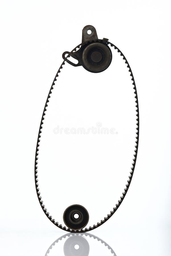 Simulation of Timing Belt Work Stock Image - Image of closeup ...