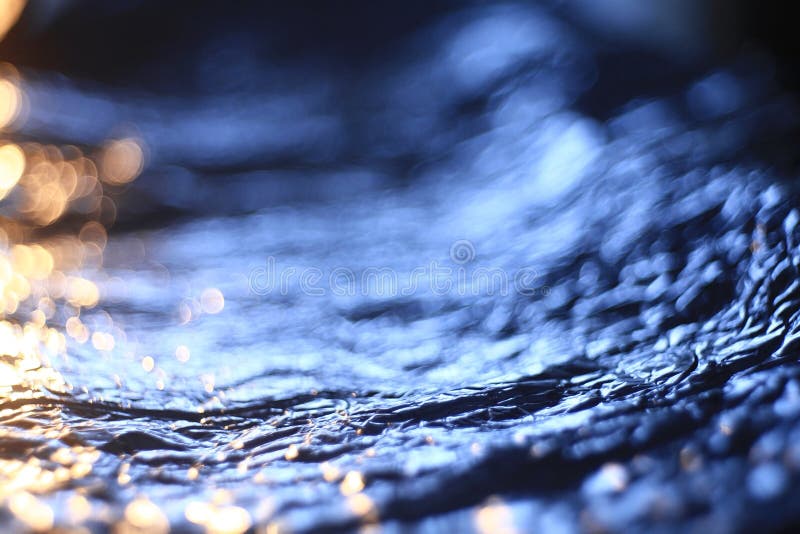 Simulation of Water at Sunset Stock Image - Image of blur, ripples ...