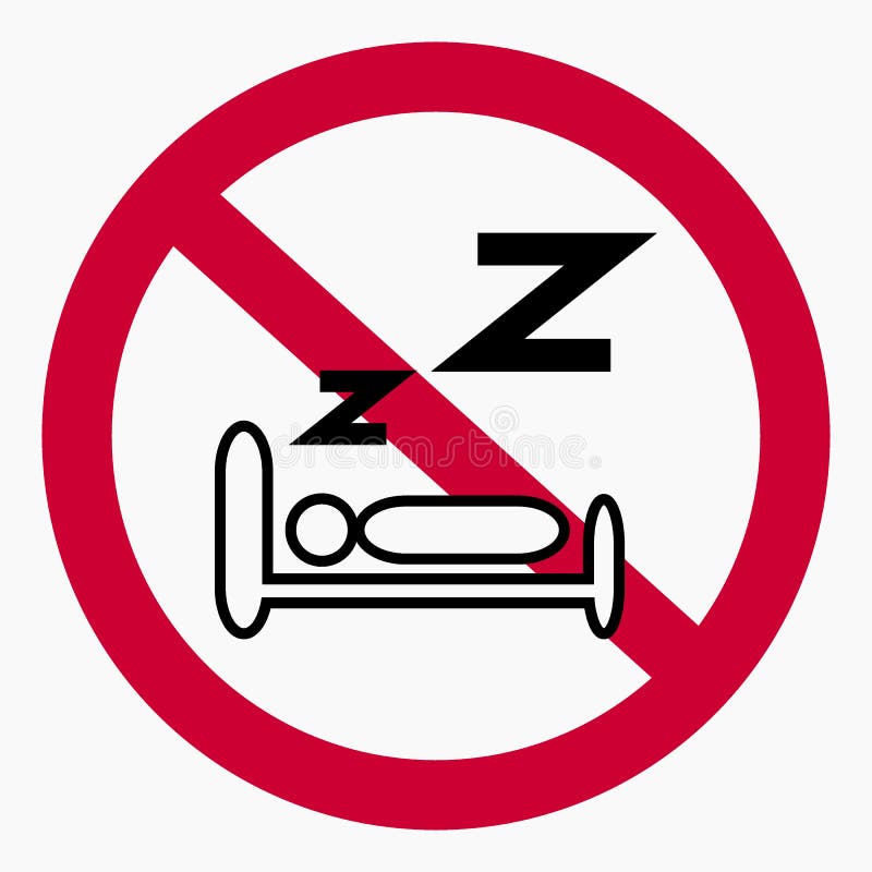 Sin dormir ilustración del vector. Ilustración de prohibido - 260451002