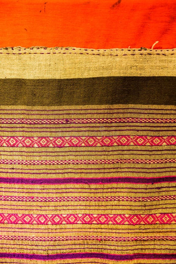 Sin Kerb Cloth of Tha Wang Pha District Stock Image - Image of handmade ...