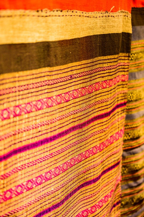 Sin Kerb Cloth of Tha Wang Pha District Stock Photo - Image of handmade ...