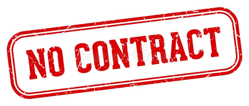 Sin Sello De Contrato. Sin Marca Rectangular De Contrato Sobre Fondo ...