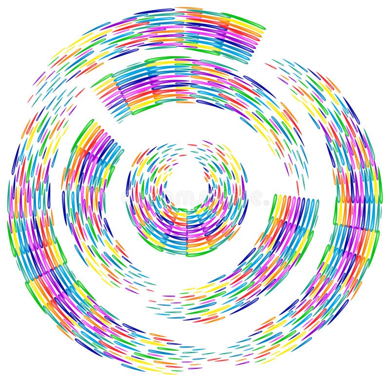 Circular, Concentric Spiral, Swirl, Twirl Element. Stock Vector - Illustration of futuristic ...