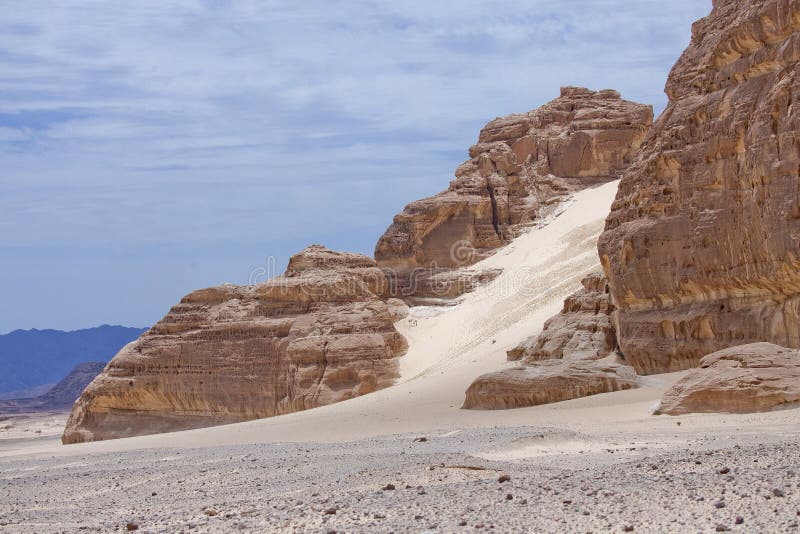 Sinai Desert. Egypt Landscape Stock Photo - Image of nature, rocks ...