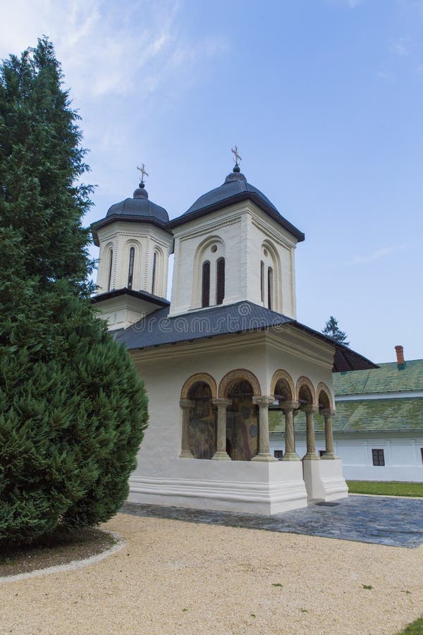 Visiting the Old Sinaia City Monastery Stock Image - Image of mass ...