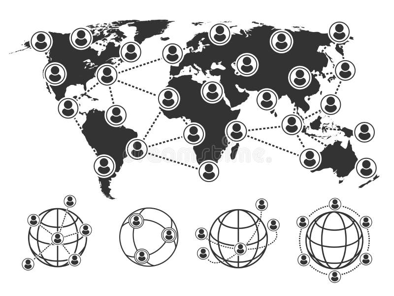 Sinais Sociais Da Rede Do Mundo Ilustração do Vetor - Ilustração de ...