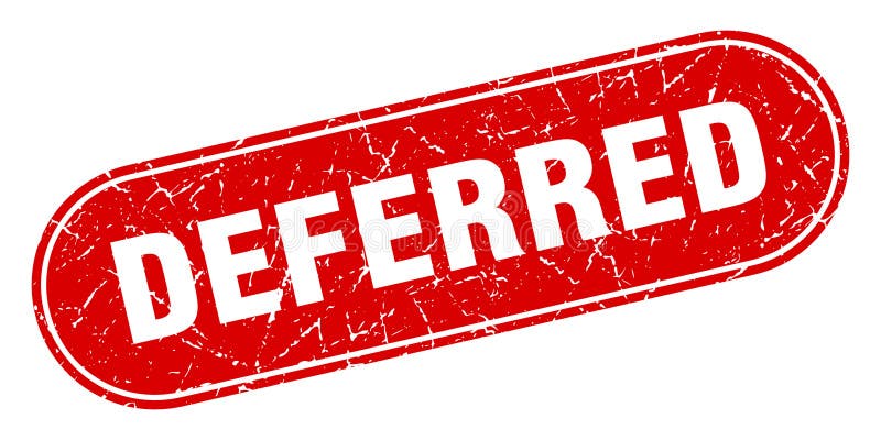 Sinal Adiado. Carimbo De Dobra Adiada. Ilustração do Vetor - Ilustração ...