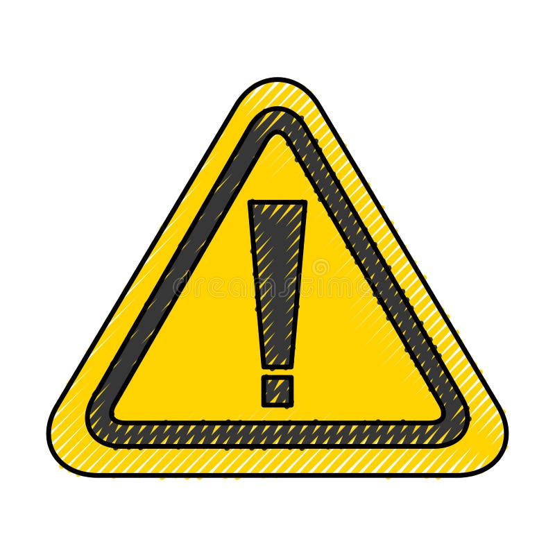 ícone Do Sinal Alerta Do Triângulo Ilustração do Vetor - Ilustração de ...