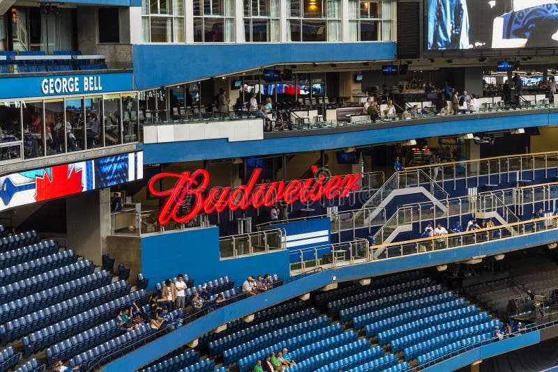 Sinal Azul De JaysBbudweiser Foto Editorial - Imagem de sapos ...