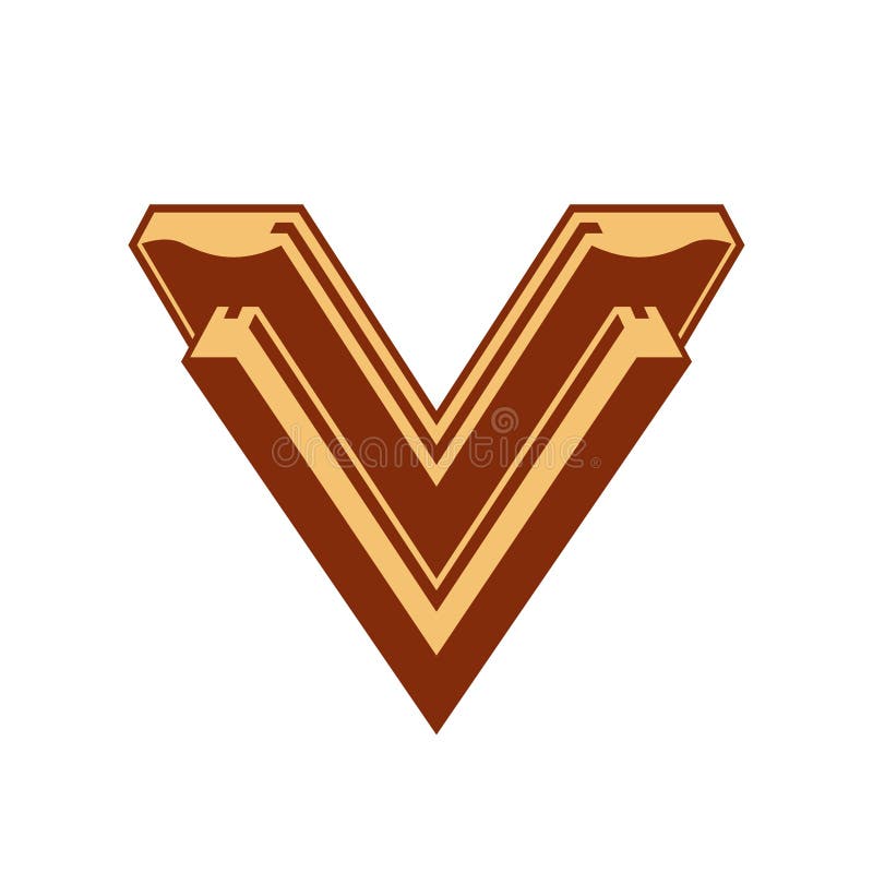 Sinal da letra V ilustração do vetor. Ilustração de fundo - 117386248