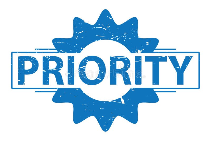 Sinal da prioridade ilustração do vetor. Ilustração de sinal - 99211895