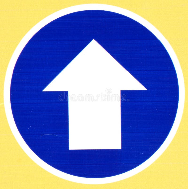 Azul Da Seta Do Sinal De Estrada Dois Das Estradas Transversaas Isolado ...