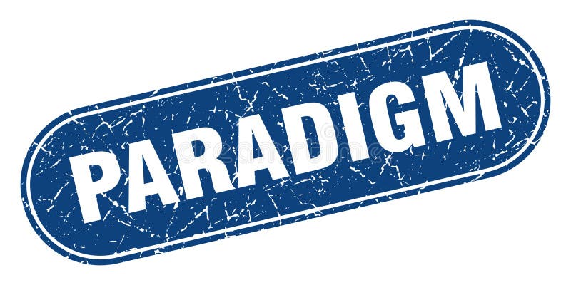 Sinal De Paradigma Adesivo De Fita De Paradigma Paradigma Ilustração do ...