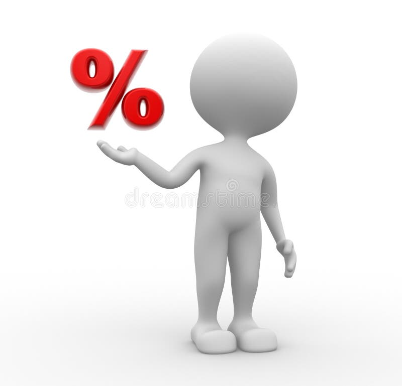 Sinal de por cento ilustração stock. Ilustração de consumo - 33273791
