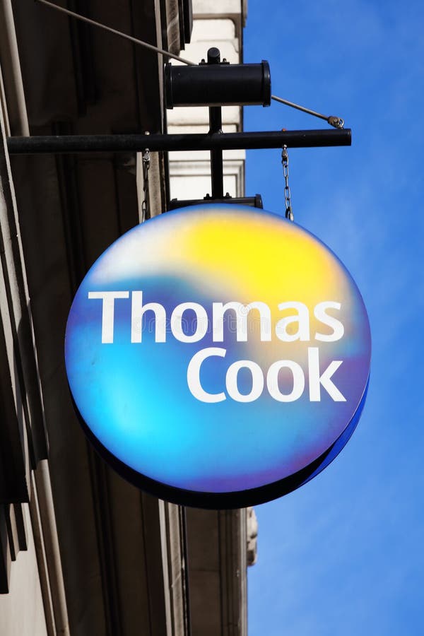 Sinal De Propaganda Do Logotipo De Thomas Cook Imagem Editorial ...