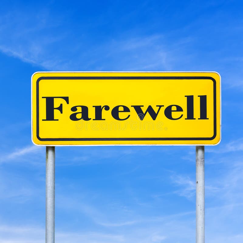 A Chave Do Adeus Significa O Adeus Ou a Partida Foto de Stock - Imagem ...