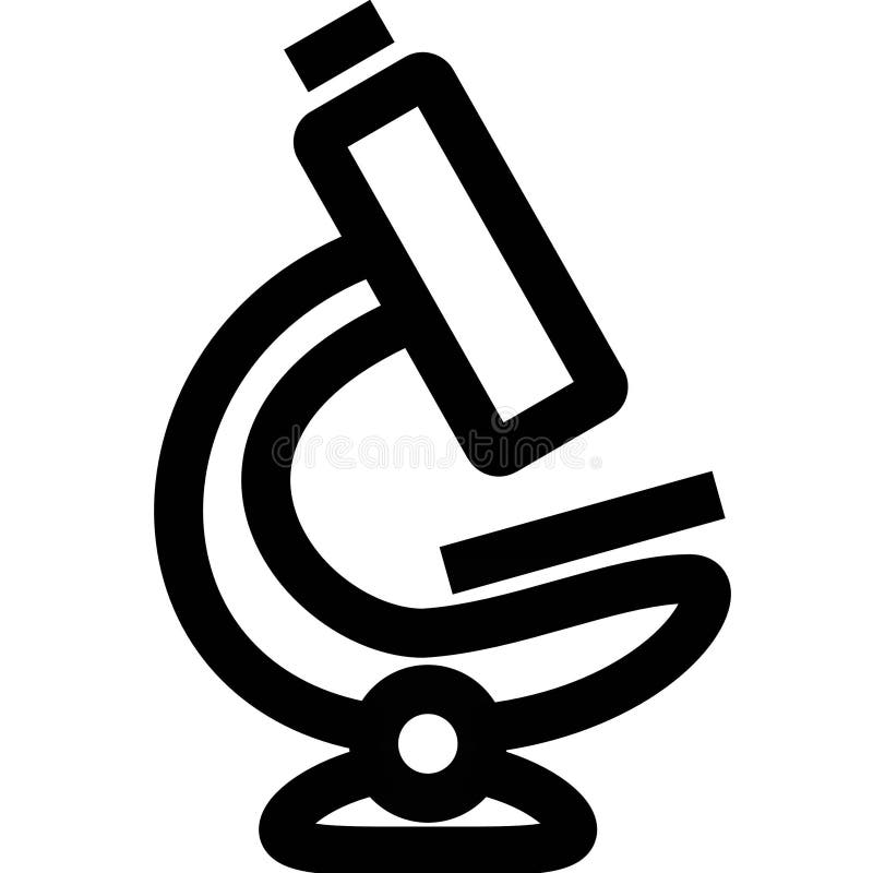 ícone Do Símbolo Do Microscópio. Ilustração Stock - Ilustração de ...