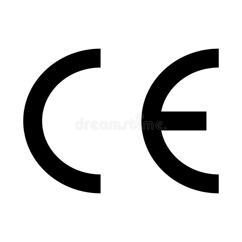Sinal Do ícone Da Marcação De Ce, Símbolo Da Marca Do Ce Imagem de ...