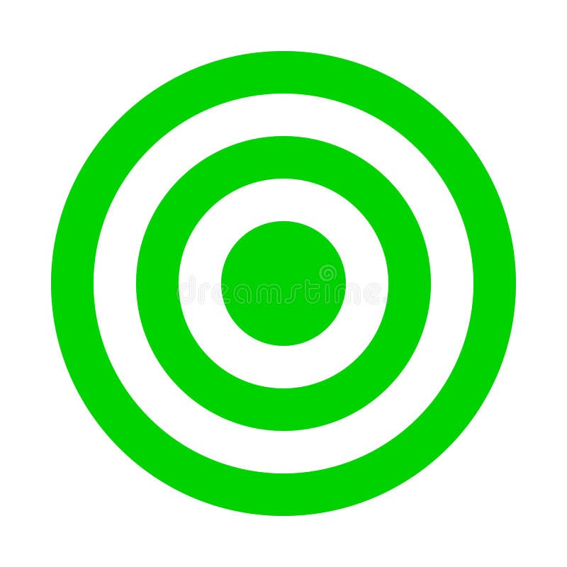 Sinal Do Alvo - Transparente Simples Verde, Isolado - Vetor Ilustração ...