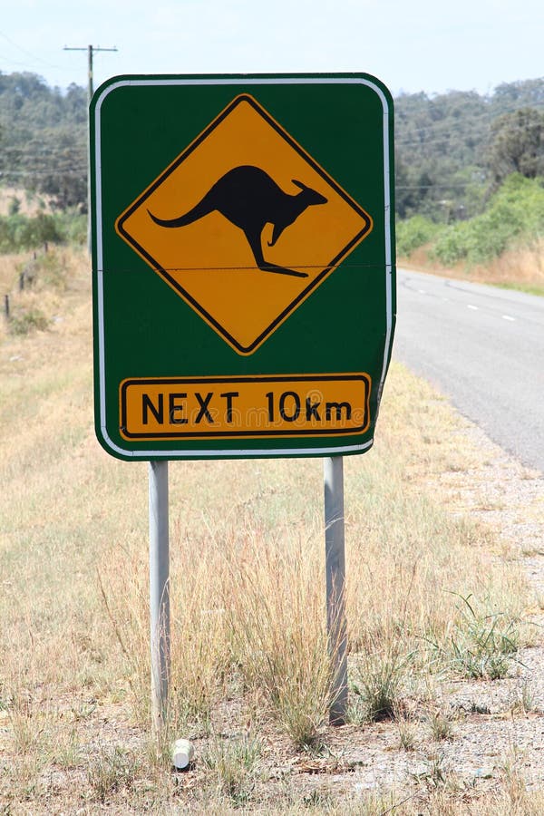 Sinal do canguru foto de stock. Imagem de borne, olhar - 35348778