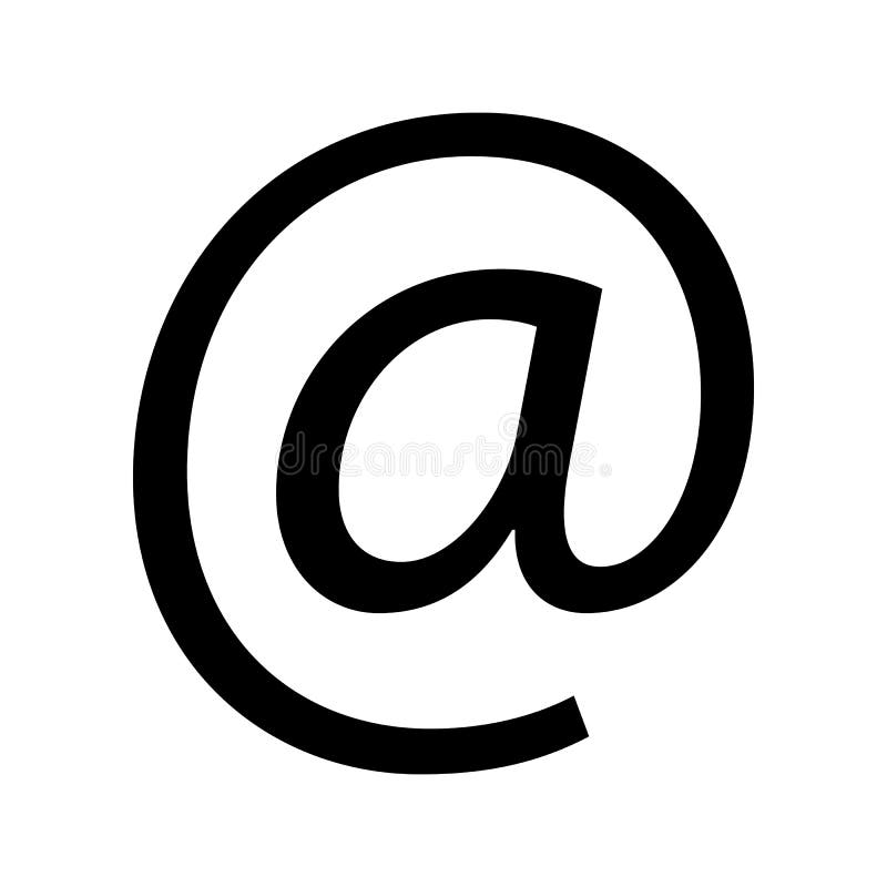 Sinal Do Email No Símbolo Isolado Ilustração do Vetor - Ilustração de ...