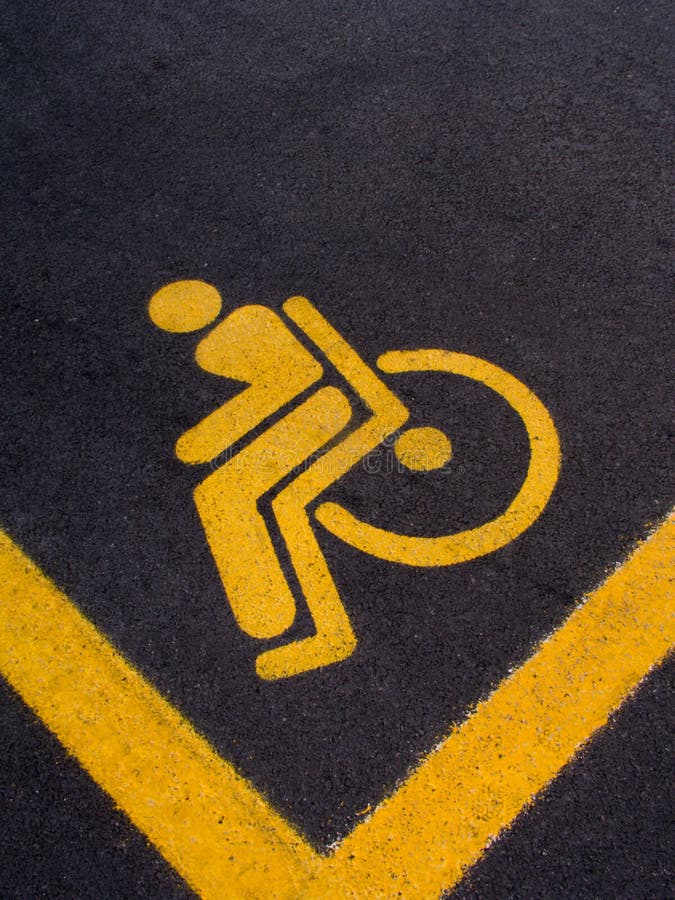 Sinal De Lugar De Estacionamento Para Deficientes Foto de Stock ...