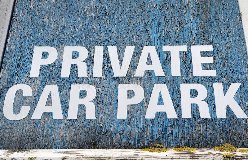 Sinal Do Parque De Carro Privado Imagem. Imagem: 88751302