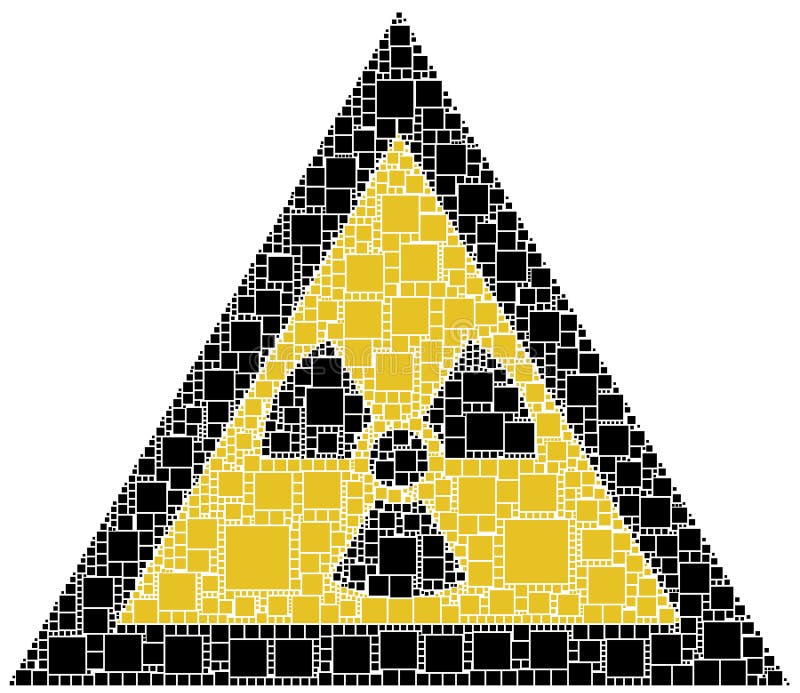 Sinal do perigo da raia X ilustração do vetor. Ilustração de tomografia ...