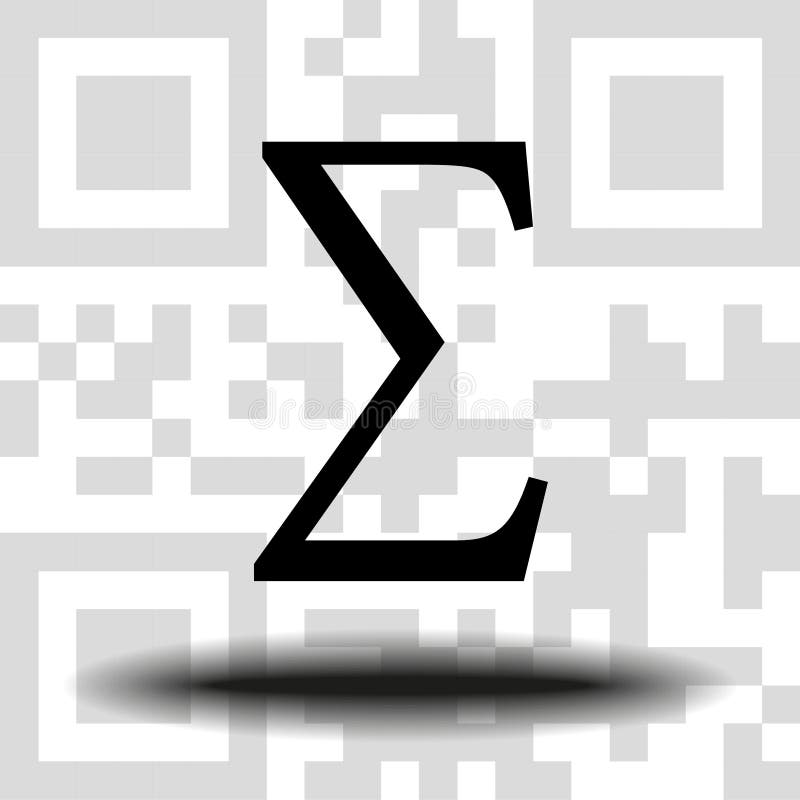 Sinal Sigma. Símbolo De Alfabeto Grego Com Letra Sigma Ilustração Stock ...