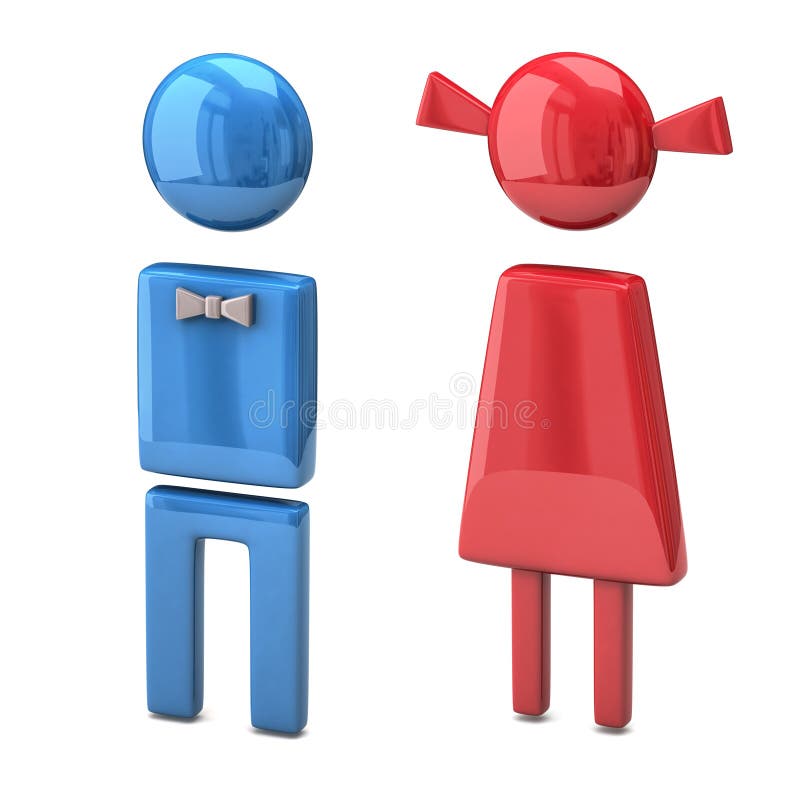 Sinal Do WC Do Homem E Das Mulheres Ilustração Stock - Ilustração de ...