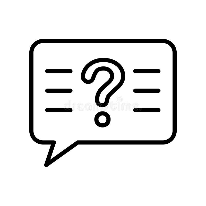 Sinal E Símbolo Do Vetor Do ícone Da Pergunta Isolados No Backgroun ...