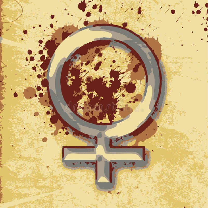 Sinal fêmea da mulher ilustração stock. Ilustração de social - 86092089