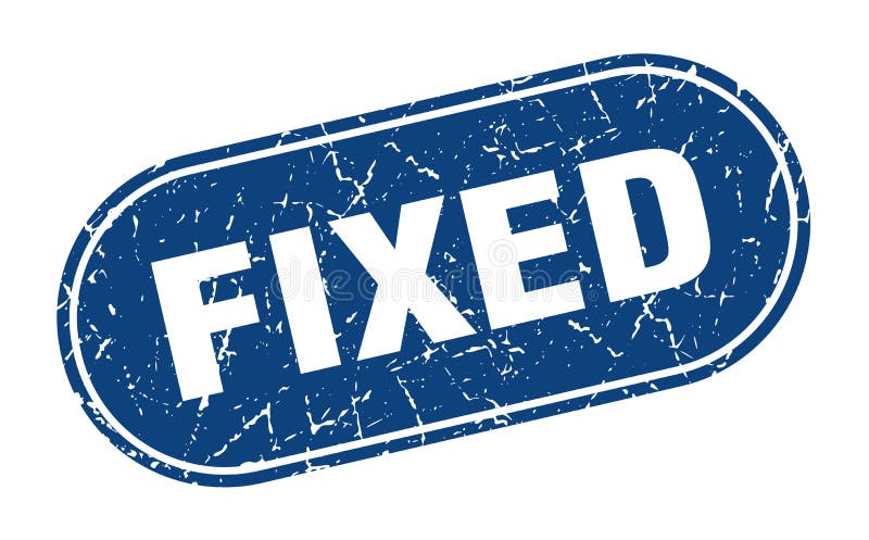 Sinal Fixo. Carimbo De Dobra Fixa. Ilustração do Vetor - Ilustração de ...