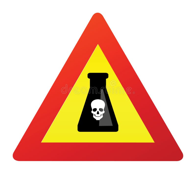 ícone de sinal de veneno ilustração do vetor. Ilustração de veneno ...