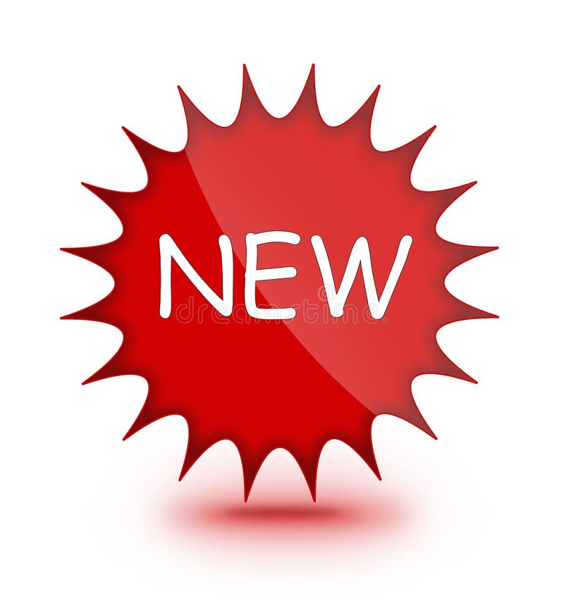 Novo sinal ilustração do vetor. Ilustração de emblema - 160380917