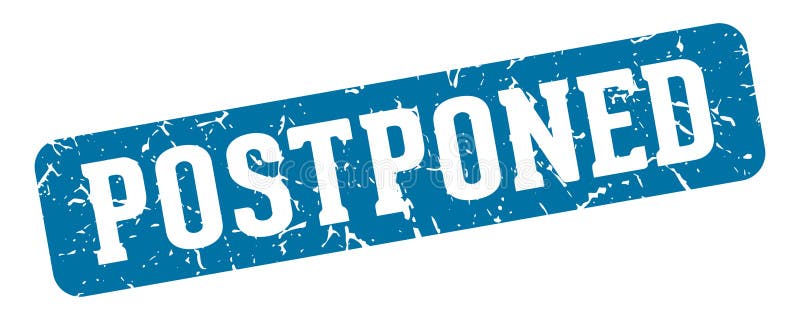 Sinal Retangular Adiado. Carimbo Adiado Ilustração do Vetor ...