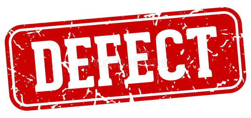 Sinal Retangular Defeituoso. Carimbo De Defeito Ilustração do Vetor ...