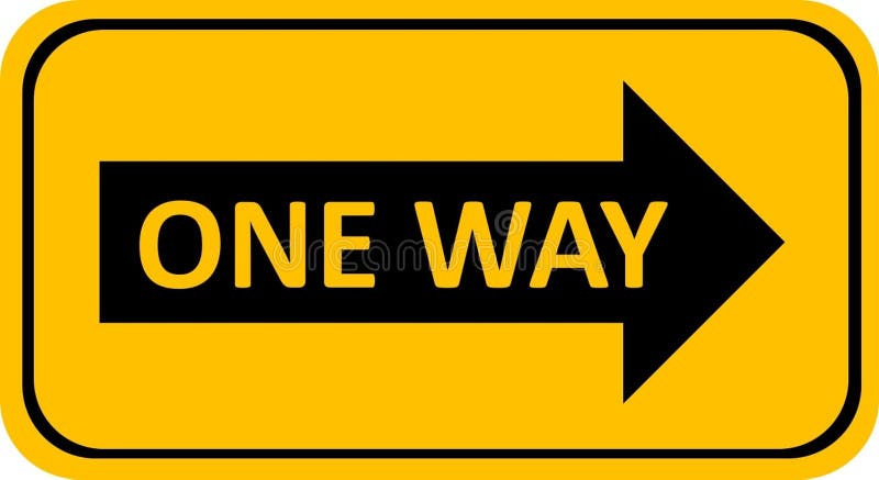 Sinal unidirecional ilustração do vetor. Ilustração de original - 222805100