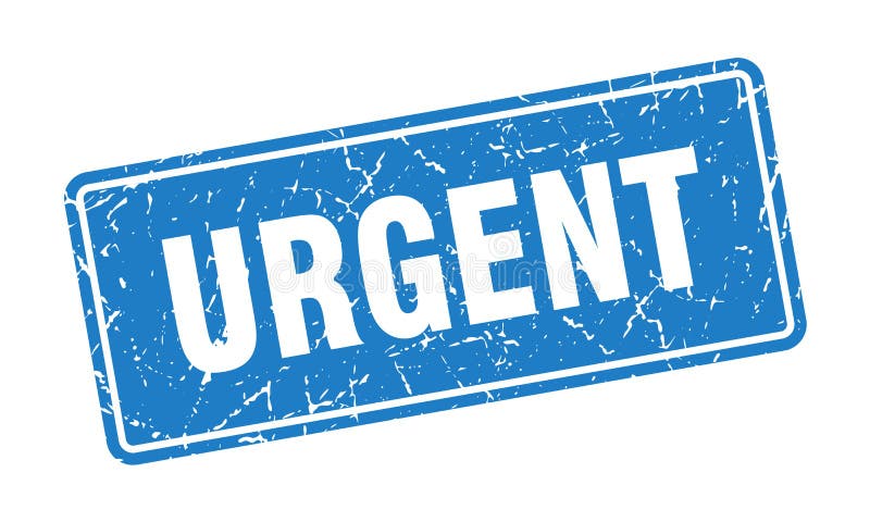 Sinal Urgente. Carimbo Urgente. Ilustração do Vetor - Ilustração de ...